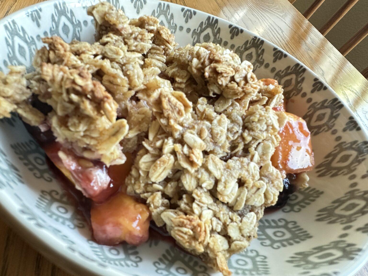 The Best Peach Crisp – Vegan – Oil Free and Delectably Delicious ...