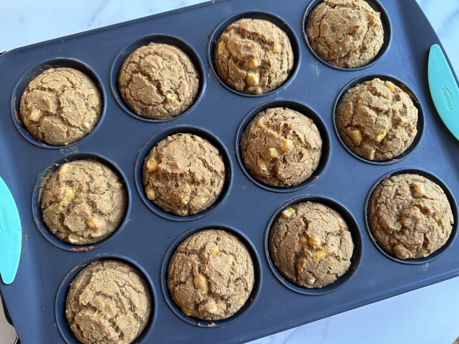 Easy Cornbread Muffins Oil Free, Gluten Free & Vegan - Nutmeg Notebook