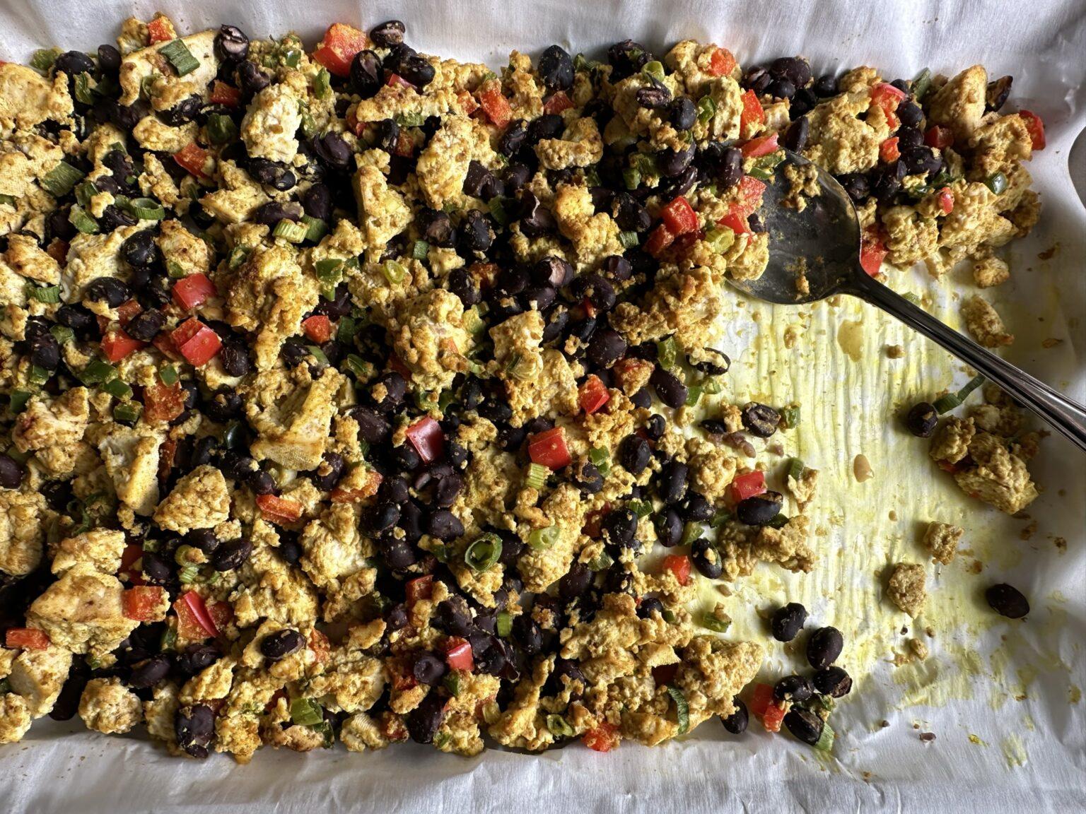 Sheet Pan Tofu Scramble - Nutmeg Notebook