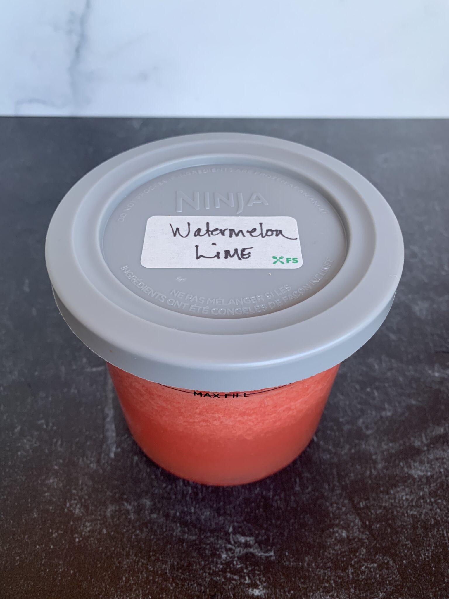 Watermelon Lime Sorbet Ninja CREAMi - Nutmeg Notebook
