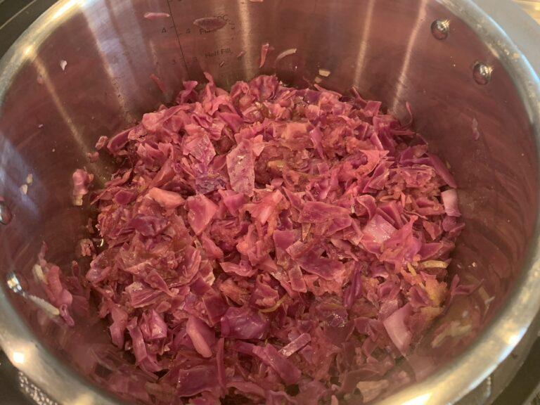 Braised Red Cabbage & Apples No Oil - Nutmeg Notebook