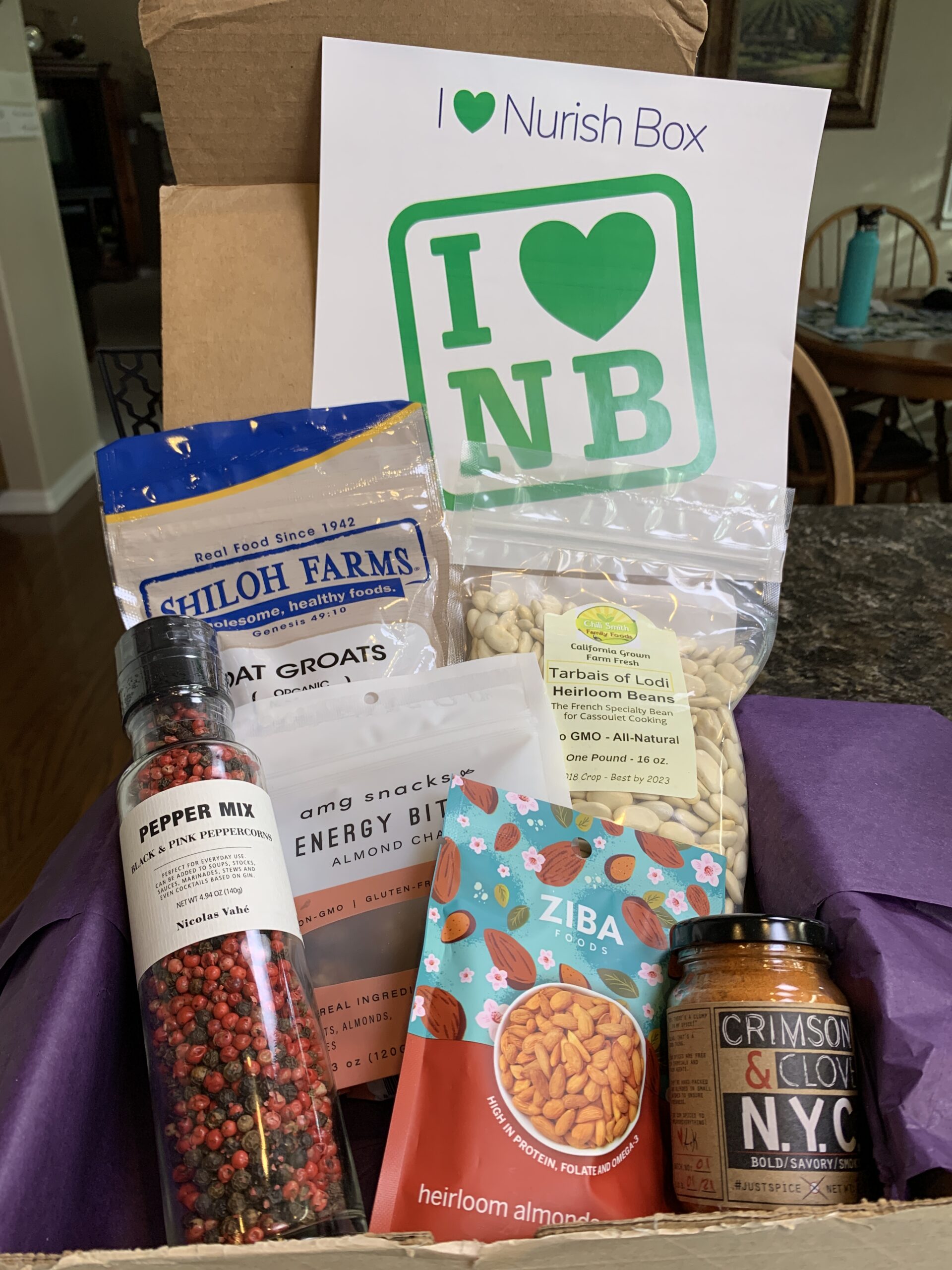 Nurish Box Delights! - Nutmeg Notebook
